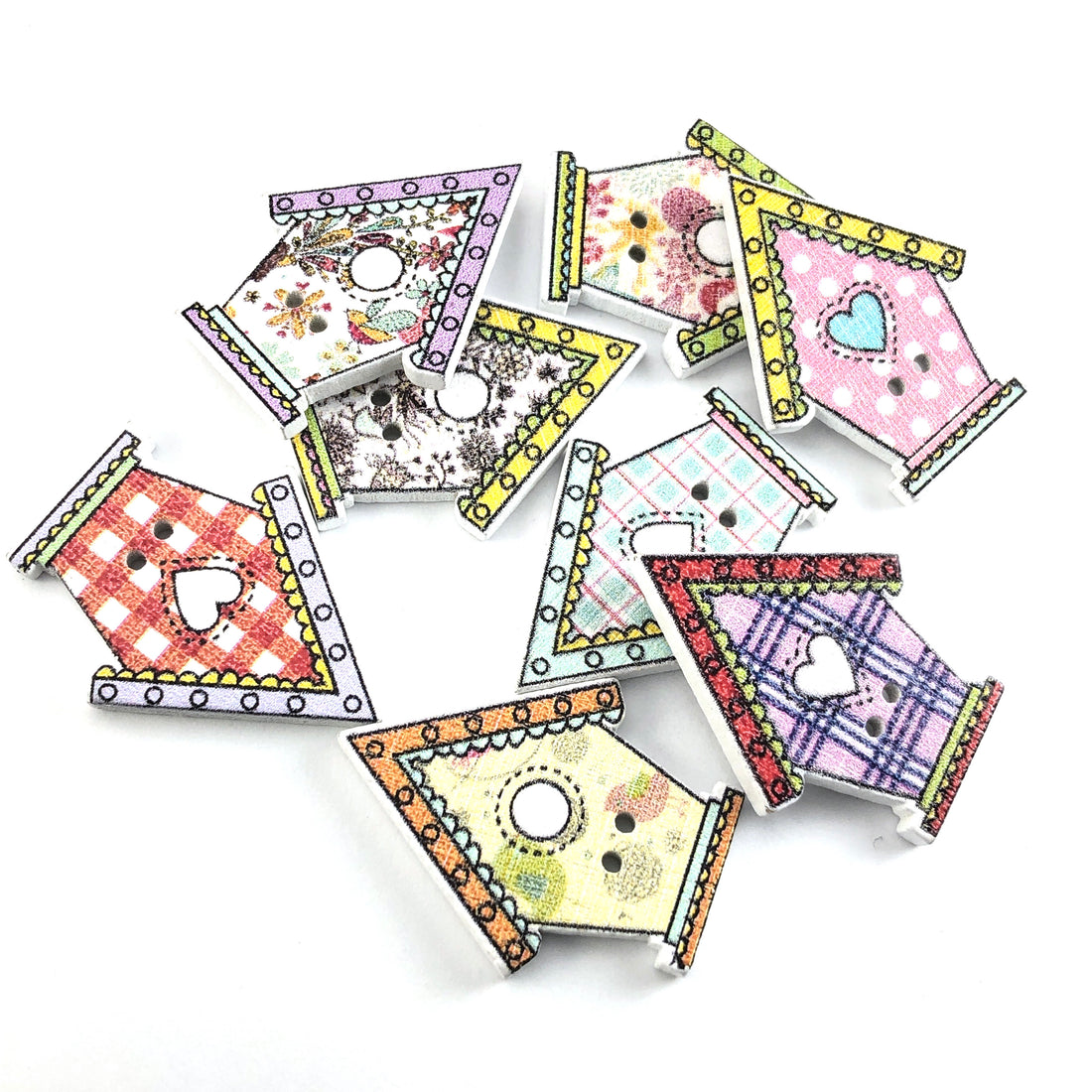 Bird Feeder House Wood Buttons, 27mm - 10 Pack – Easy Crafts