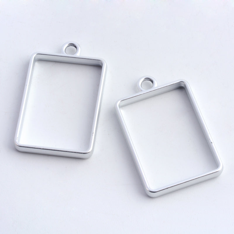 Rectangle Shape Open Back Bezel Pendants, 33.5mm - 2 Pack – Easy Crafts