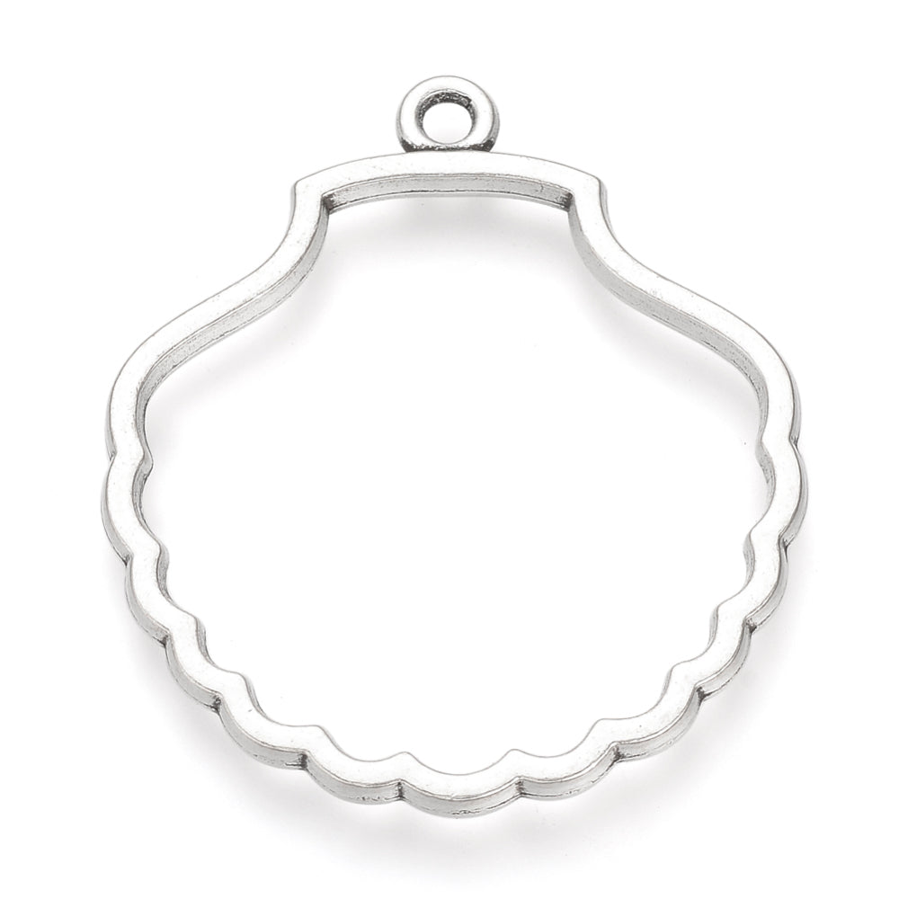 Shell Shape Open Back Bezel Pendants, 44.5mm - 3 Pack – Easy Crafts